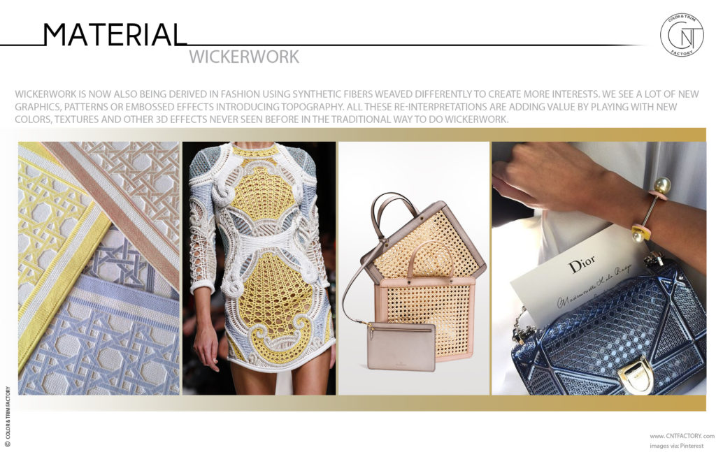 Wickerwork provide decorative value good technical attributes strength ...