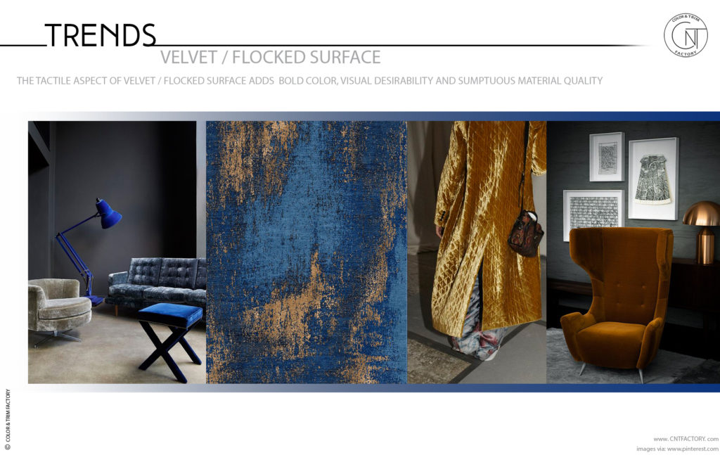 Trend Velvet Flocked Surface automotive color trim
