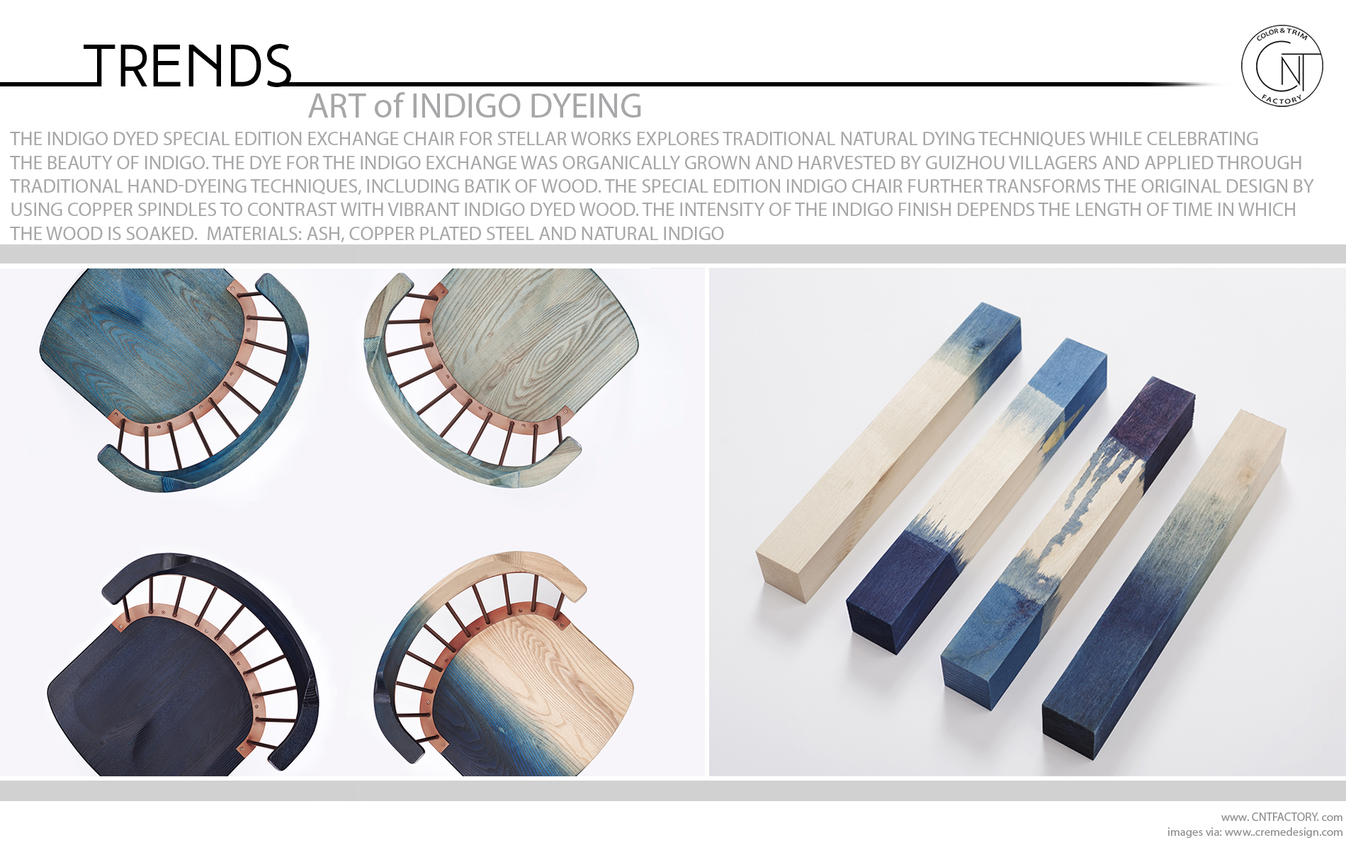 Art Indigo Dyeing Automotive Color Trim Trends Eco Wood