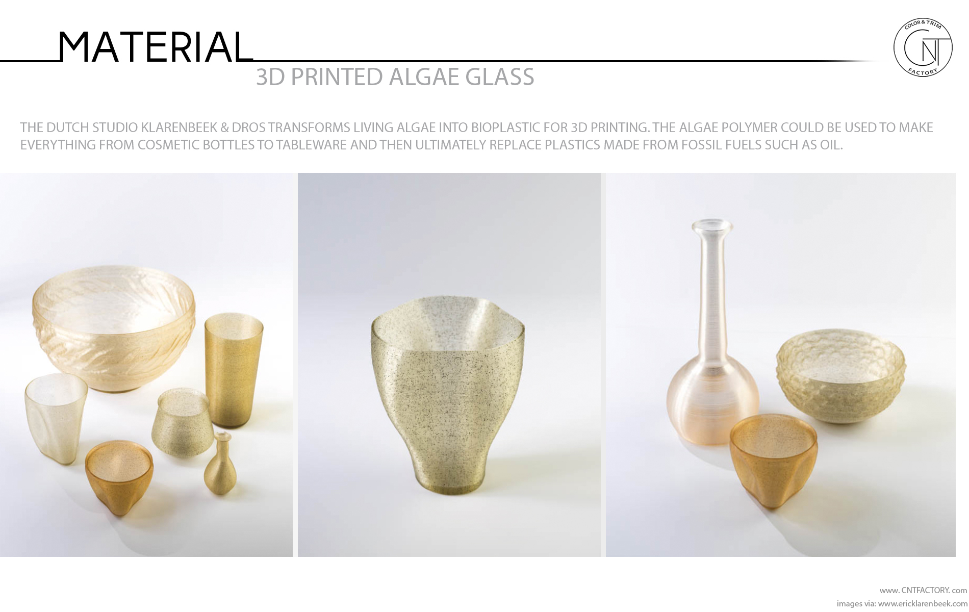 3D Printed Algae Glass Automotive Color Trim Trends