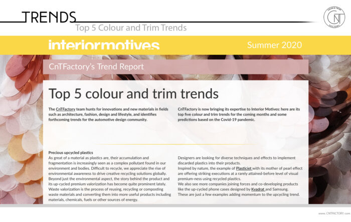 Top 5 Color and Trim Trends for Interior Motives - Summer 2020 - Color ...