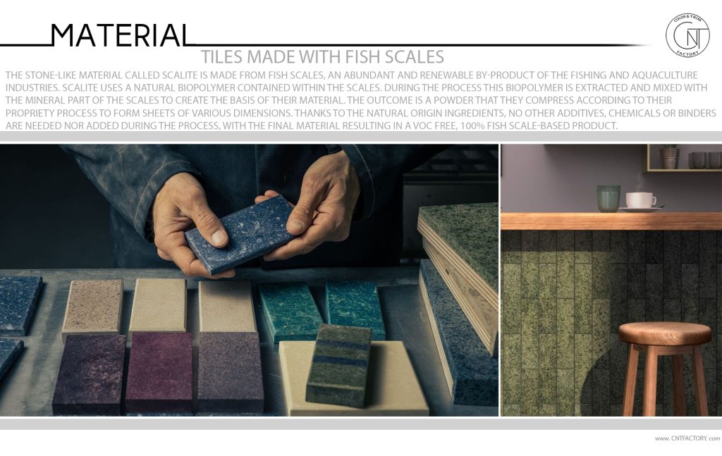 Tiles Made With Fish Scales Automotive Color Trim Trend Materials