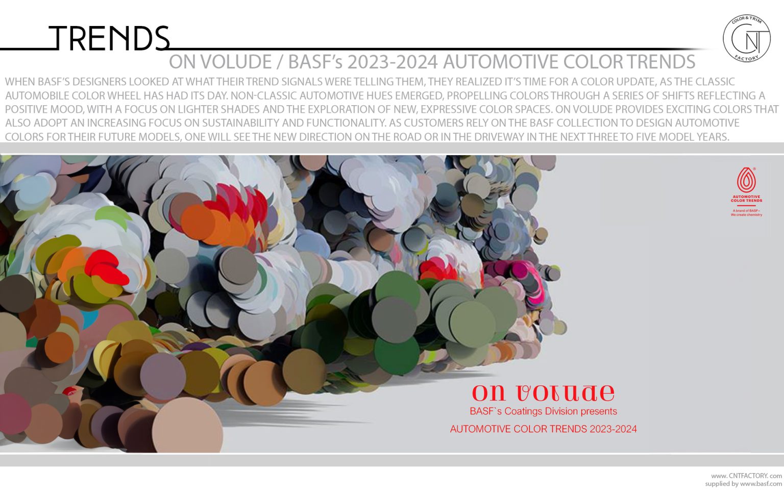 ON VOLUDE BASF 2023-2024 Automotive Color Trends Collection